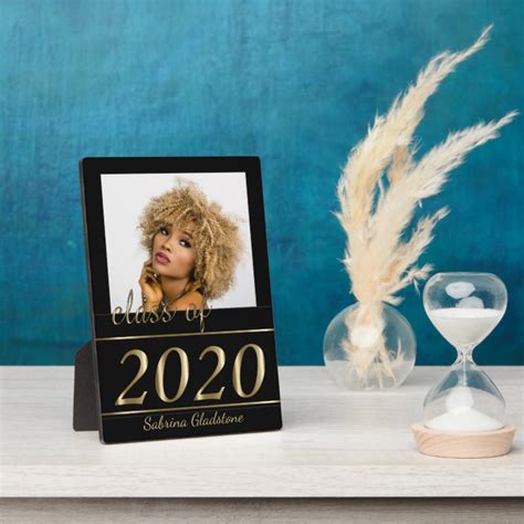 Classy Photo Graduation Plaque