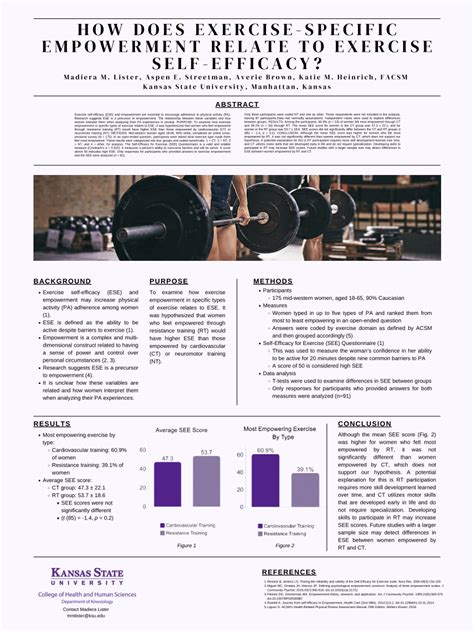 Pdf How Does Exercise Specific Empowerment Relate To Exercise Self