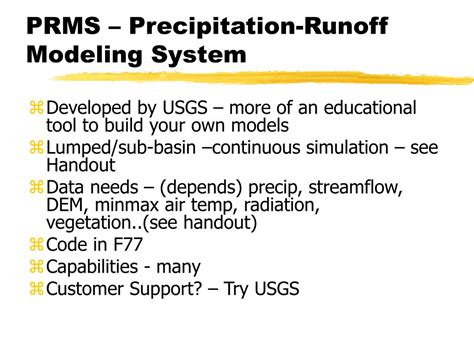 Ppt A Survey Of Major Watershed Rainfall Runoff Models Powerpoint