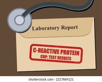 Creactive Protein Crp Bloodwork Laboratory Test Stock Vector Royalty Free