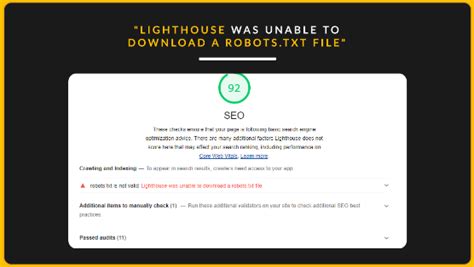 Fix Lỗi Robotstxt Is Not Valid Lighthouse Was Unable To Download A Robotstxt File Isaac