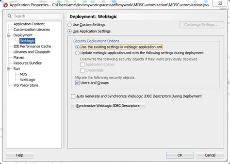 Application Properties