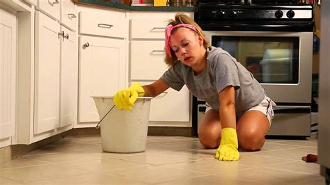 Sexy Girl Cleaning