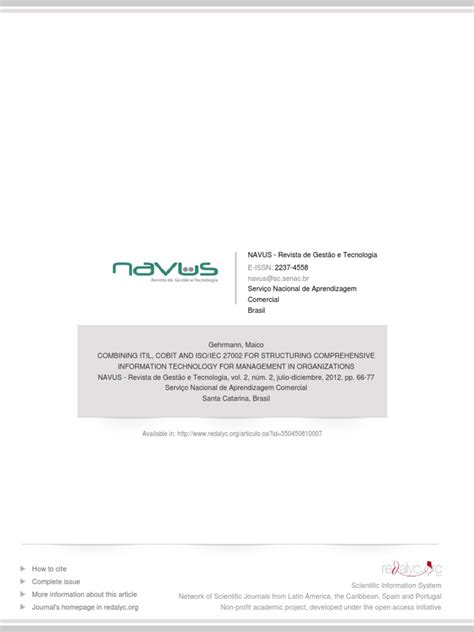 Combining Itil Cobit And Iso Iec 27002 For Structuring Comprehensive Information Technology