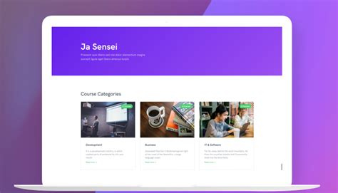 Education Joomla Template With LMS JA Sensei JoomlArt