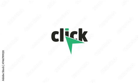 Click Here Button With Arrow Pointer Clicking Icon Click Here Vector