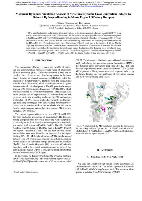 Pdf Molecular Dynamics Simulation Analysis Of Structural Dynamic