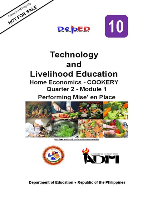 Tle10 He Cookery Q2 Mod1 Performmiseenplace V3 70 Pages Pdf Pdf Vegetables