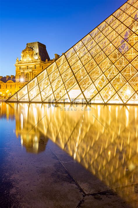 卢浮宫博物馆高清摄影大图 千库网