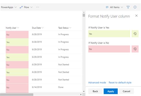 Column Formatting In SharePoint Online No Coding