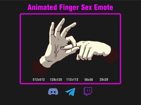 Animated Emote Fuck Finger Sex Emoji For Twitch Discord Telergam Video