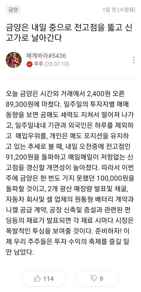 개미의 핫글 수익률 195900 어떻게 된걸까