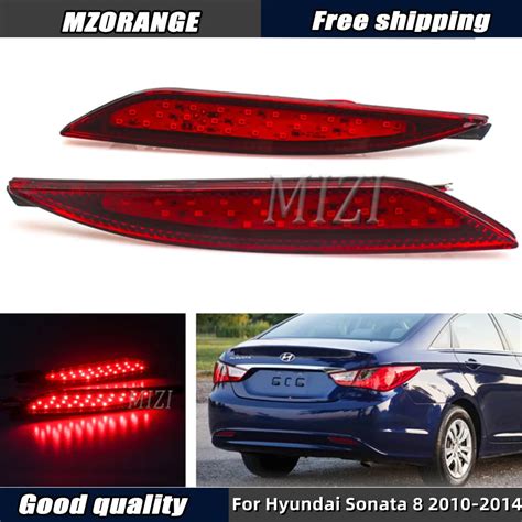 Led 리어 범퍼 리플렉터 라이트 방향 지시등 브레이크 안개등 현대 소나타 8 2010 2011 2014 자동차 액세서리