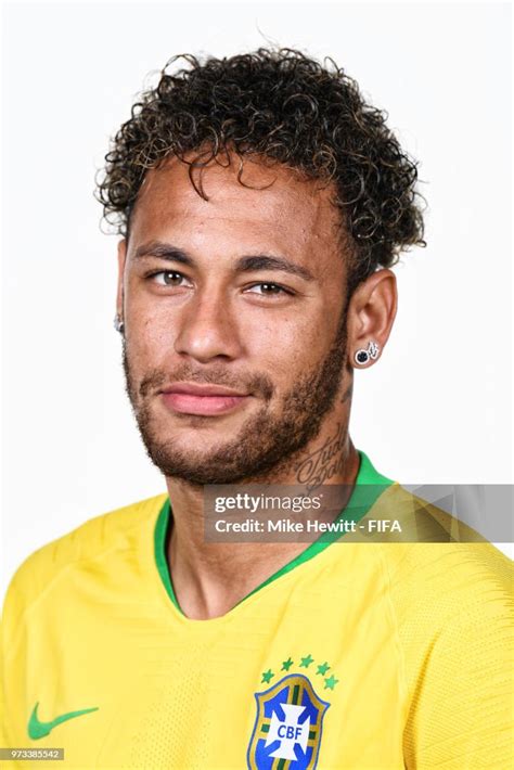 Neymar Of Brazil Poses For A Portrait During The Official Fifa