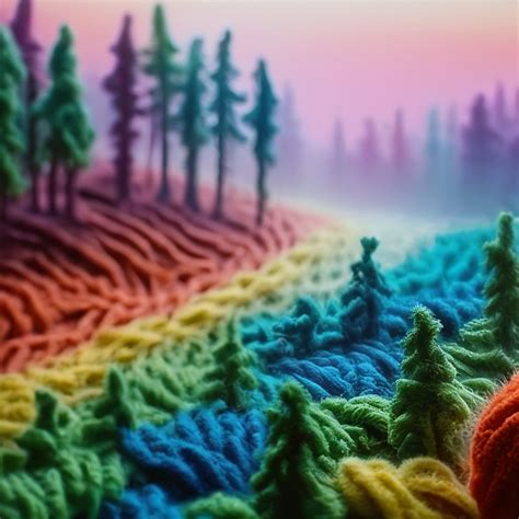 Knitted Art The Art Of Creating Images From Woolen Threads Thread