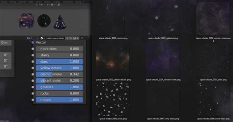 Artstation Fast Sky Endless Space Shader With Custom Parameters Resources