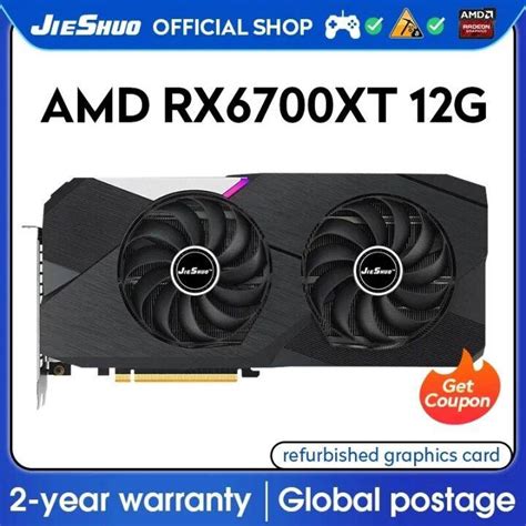 Jieshuo Amd Rx 6700xt 12gb Gaming Graphics Card Desktop Computer Video Office Kas Rvn Cfx Etc