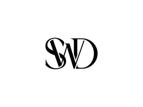 Vector Swd Logotipo Swd Vetor Premium