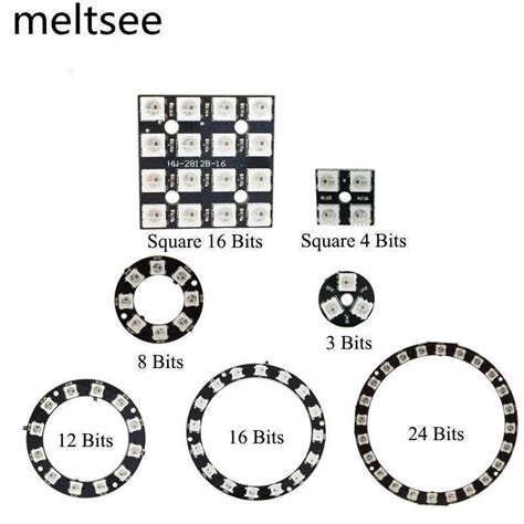 Jual Lampu Ring Led Rgb 12 16 24 32 Bits Ws2812 5050 Rgb Dengan Driver