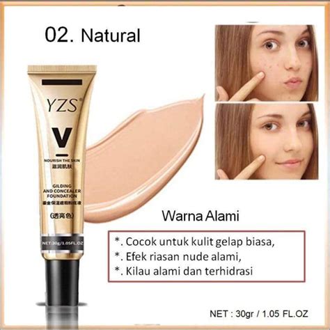 Yzs Concealer Foundation Krim Wajah Penutup Noda Gelap Tempat Kontur