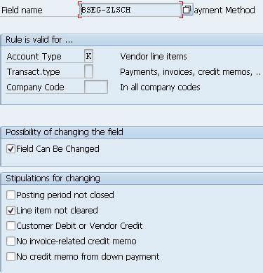 Solved Field BSEG ZLSCH Does Not Exist In Screen SAPMF SAP Community