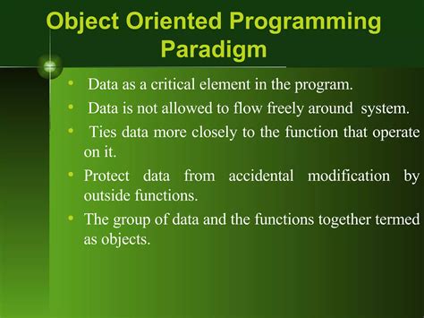 Object Oriented Language Ppt