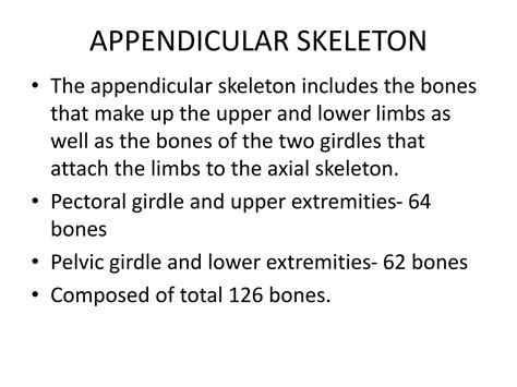 Skeletal System And Division Of Axial And Appendicular PPTX