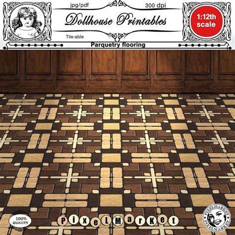 Elegant Printable Parquetry Flooring Miniature Wooden Floor Download For 1 12 Ship Interior