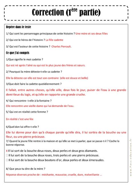 Les Fées Ce2 Conte Lecture Cycle 3 Pass Education