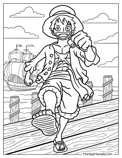 30 One Piece Coloring Pages Free Pdf Printables