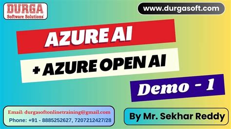 Azure Ai Azure Open Ai Tutorials Demo 1 By Mr Sekhar Reddy On 23 06 2025 7am Ist
