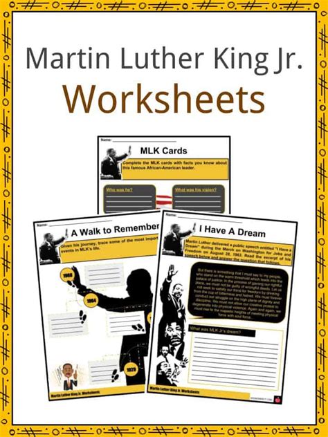 Martin Luther King Jr Worksheets For Kindergarten