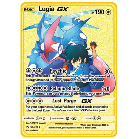 Cartas De Pokémon De Metal Dorado Juego De Cartas De Colección De Batalla Greninja Ash Ketchum