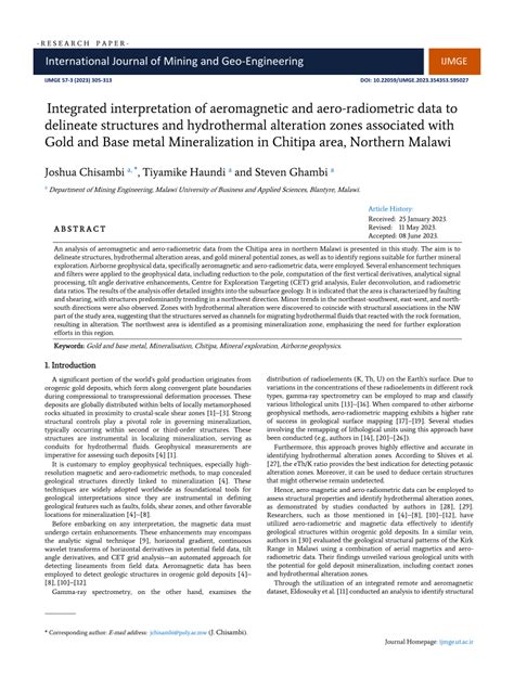 Pdf Integrated Interpretation Of Aeromagnetic And Aero Radiometric Data To Delineate