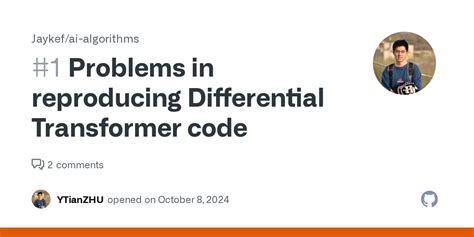 Problems In Reproducing Differential Transformer Code · Issue 1