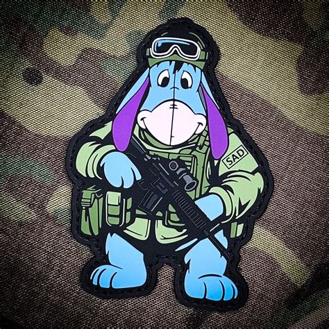 Tactical Eeyore Ar15 Callsign Sad Tactical Pooh Squad 4 Pvc Patch