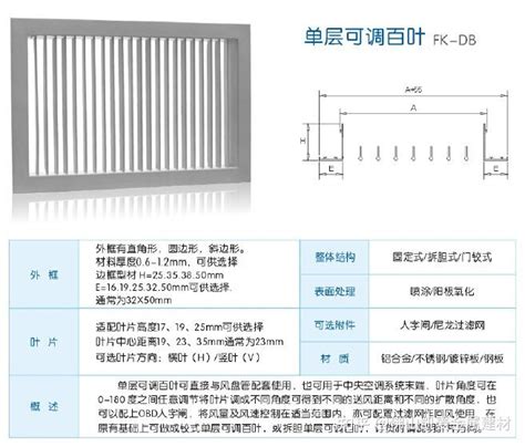 铝合金可调百叶出风口 铝风口百叶 知乎