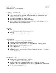 Understanding Line Notation Cell Potential In Galvanic Cells Course Hero