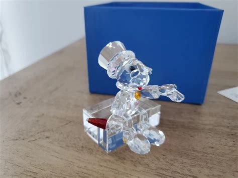 Figurine Disney Jiminy Cricket Crystal World Showcase Collection Avec