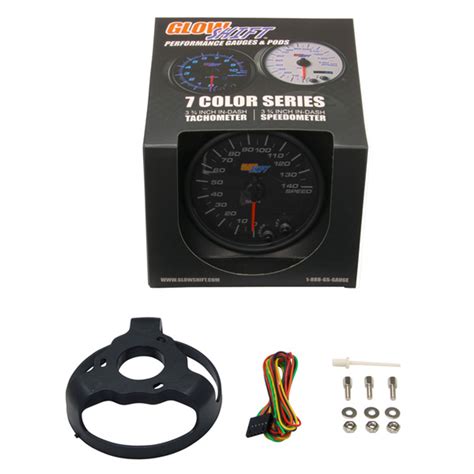 Glowshift Black 7 Color 3 3 4” In Dash Speedometer Gauge