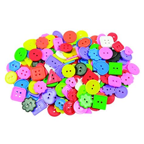Roylco Bright Buttons Assorted Sizes Shapes And Color 12 Pound Express Yourself With