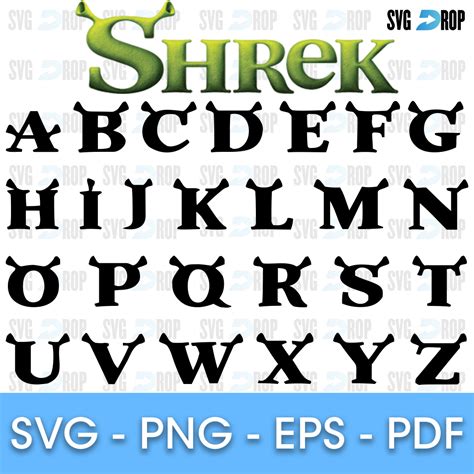 Shrek Font Svg Svg Drop