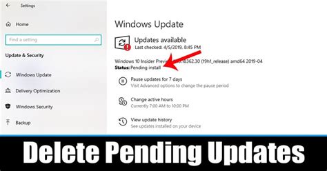 How To Delete All Pending Updates On Windows 10 PC