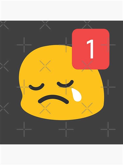 Sad Emoji Ping Meme Poster For Sale By Levonsan Redbubble