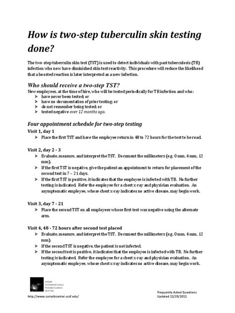 Two Step Tst Pdf Tuberculosis Immunology