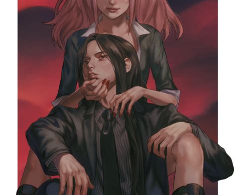 Enoshima Junko And Kamukura Izuru Danganronpa And 1 More Drawn By Rei