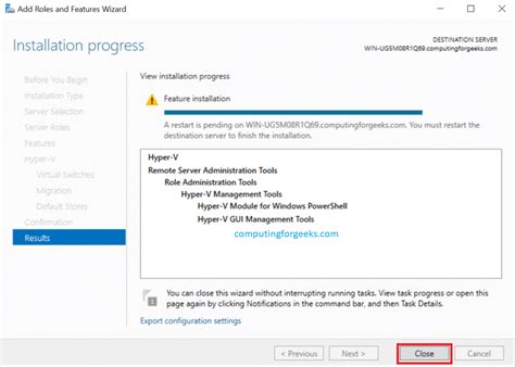 Install And Configure Hyper V On Windows Server ComputingForGeeks