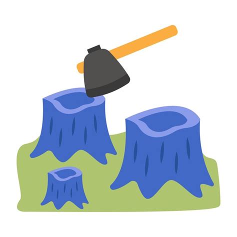 Premium Vector Unique Design Icon Of Wood Cutting
