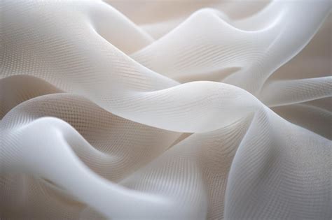 Premium Photo Elegant White Fabric Waves Texture Background