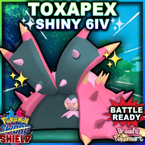 Ultra Shiny 6iv Toxapex Pokemon Sword And Shield Lv100 Etsy